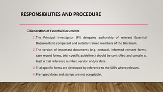 Investigator Site File (ISF) / Trial Master file in trial (TMF) | PPTX