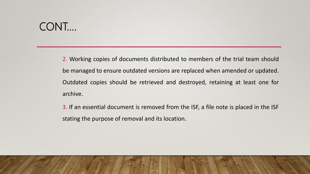 Investigator Site File (ISF) / Trial Master file in trial (TMF) | PPTX ...
