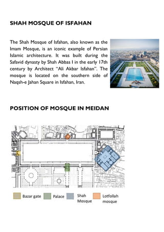 Shah (Al-Imam) Mosque in Isfahan Architecture | PDF