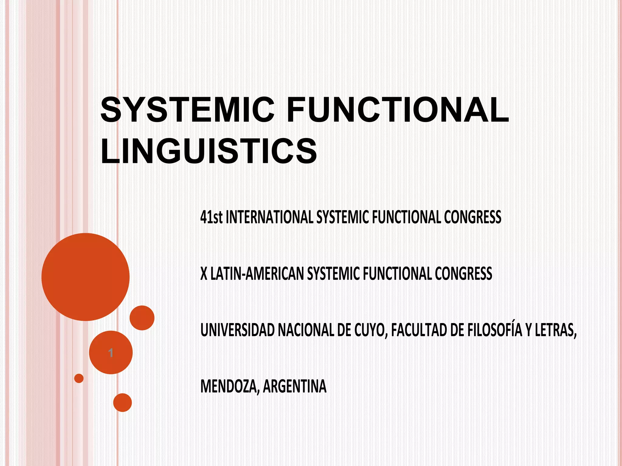Systemic Functional Linguistics | PPTX