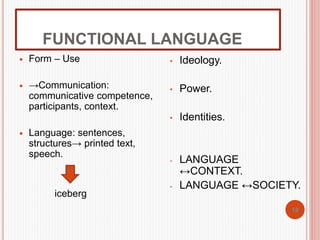 Systemic Functional Linguistics | PPTX