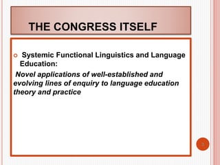 Systemic Functional Linguistics | PPTX