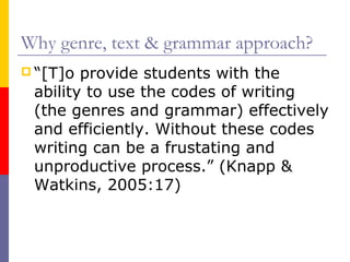 Isfd 41 18-lee4-genre, text, grammar | PPT