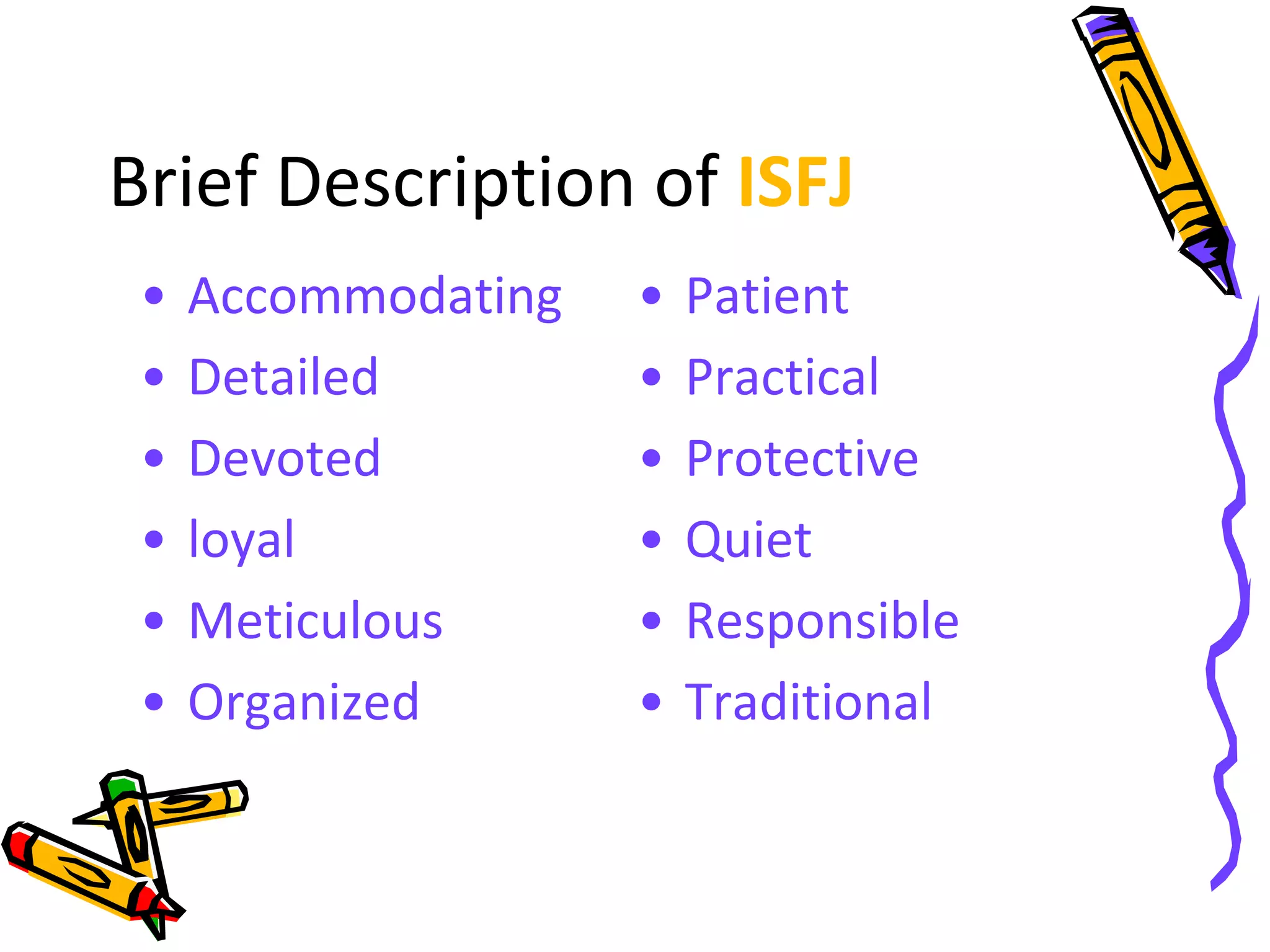 ISFJ-The NURTURER.ppt