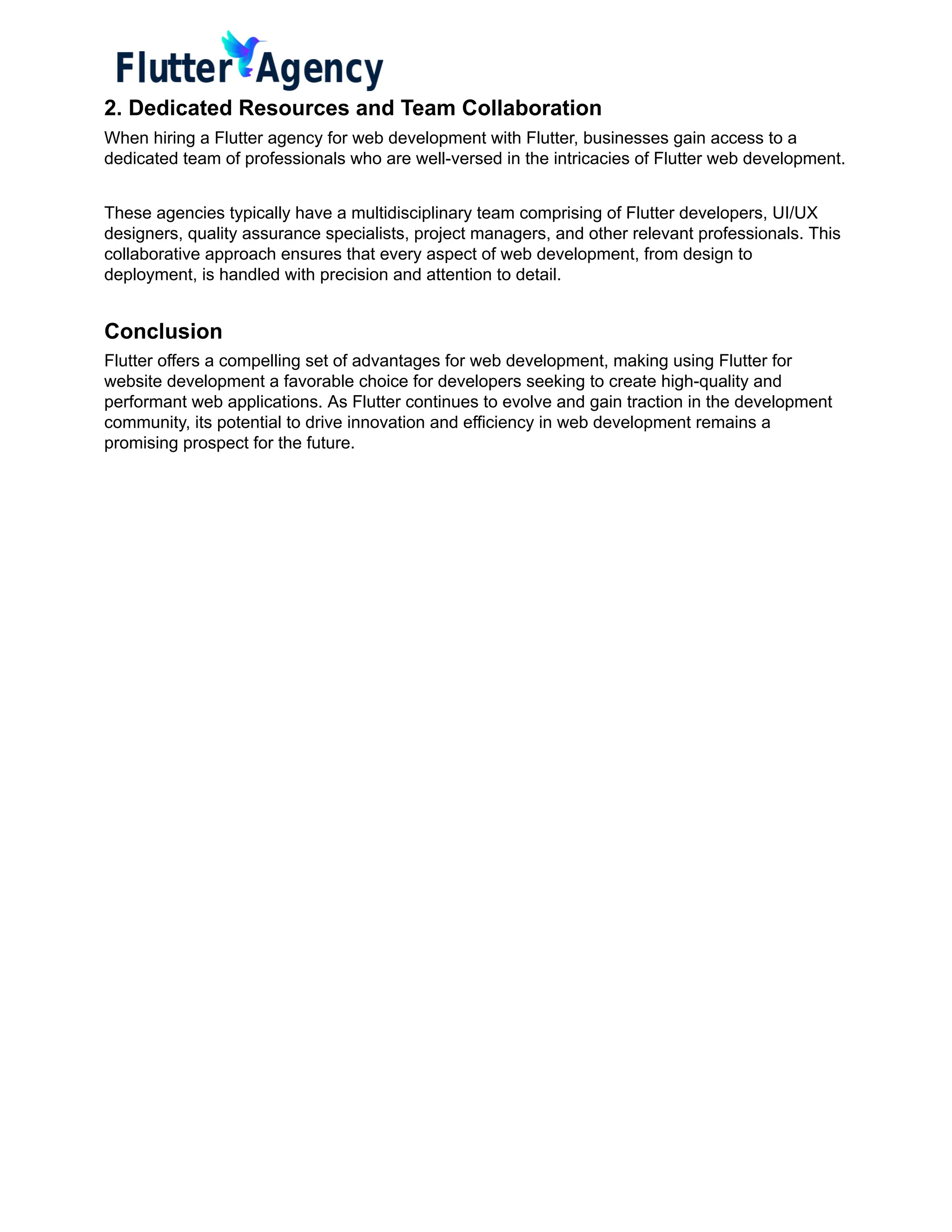 Is Flutter Good for Web Development? | Flutter Agency | PDF