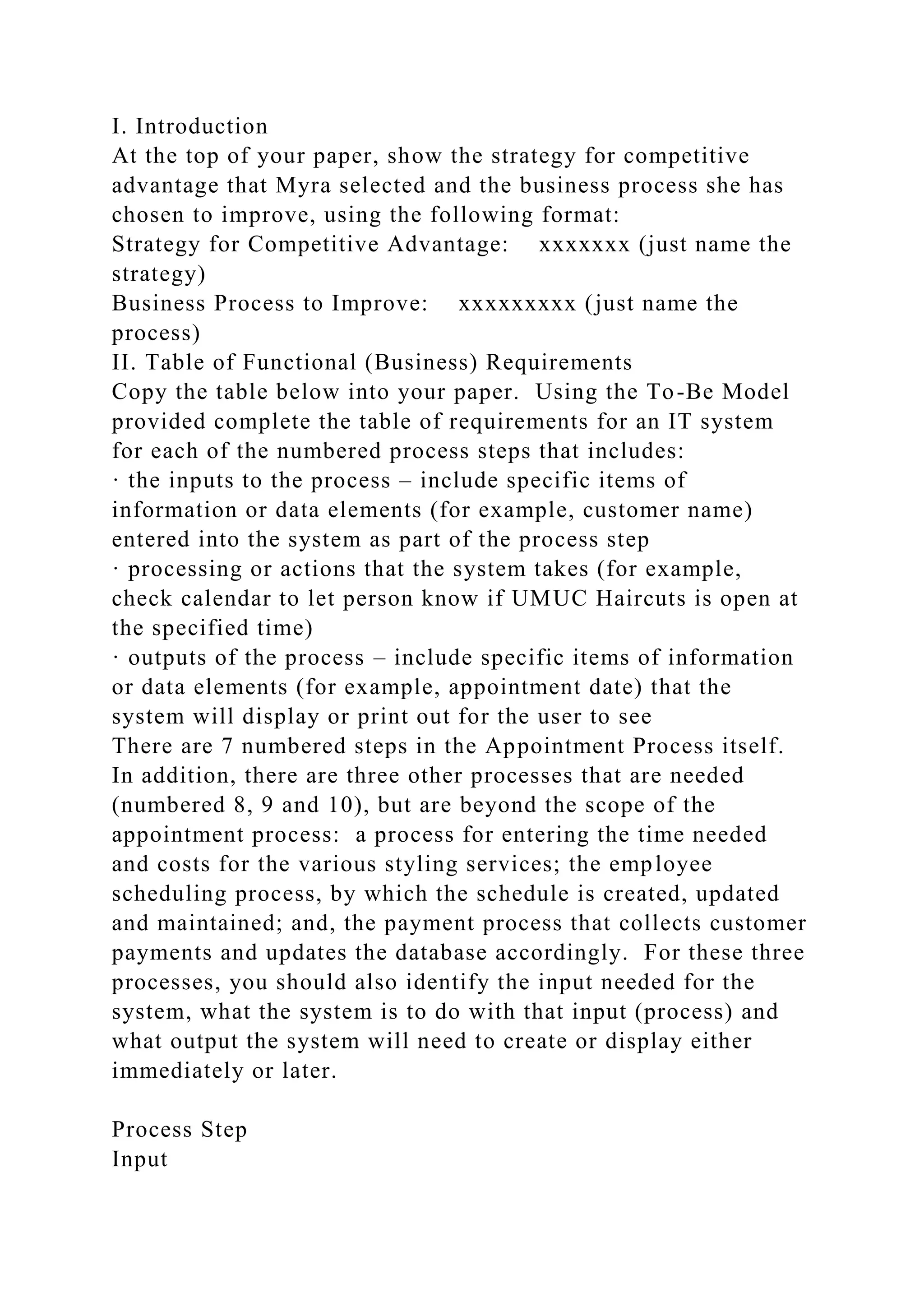 ISFM-300 Case Study, Stage 2 Business Process Analysis and Functi.docx | IT and Internet Support ...