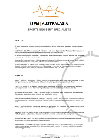 ISFM - An Overview | PDF