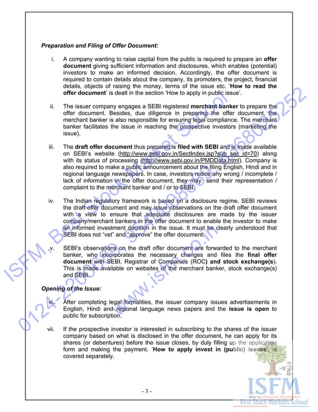 Isfm beginner's guide to Stock Market | PDF