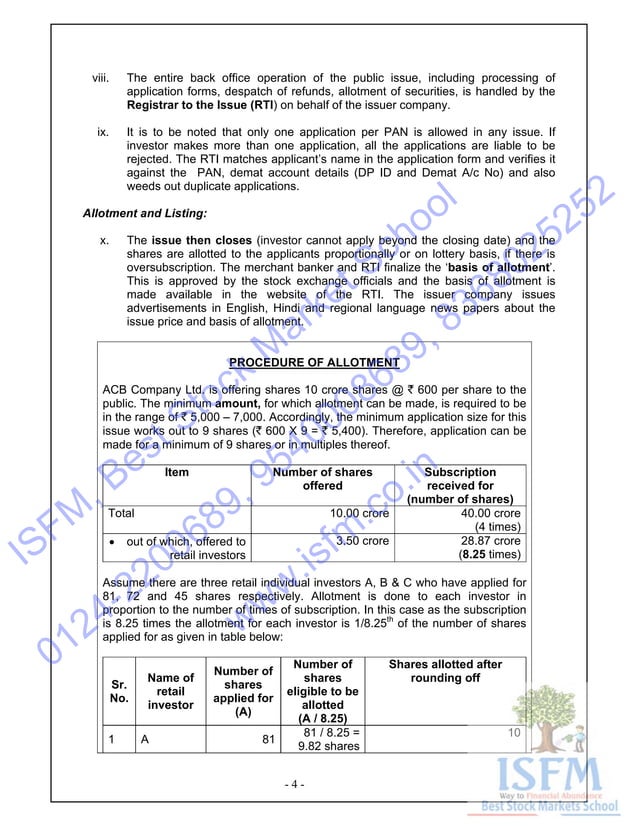 Isfm beginner's guide to Stock Market | PDF