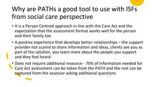 ISF module 2 - Person Centred Planning & PATH | PPTX