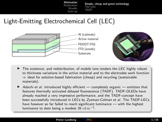 Presentation: Paving Way for Efficent, Metal-Free, and Enviromentally ...