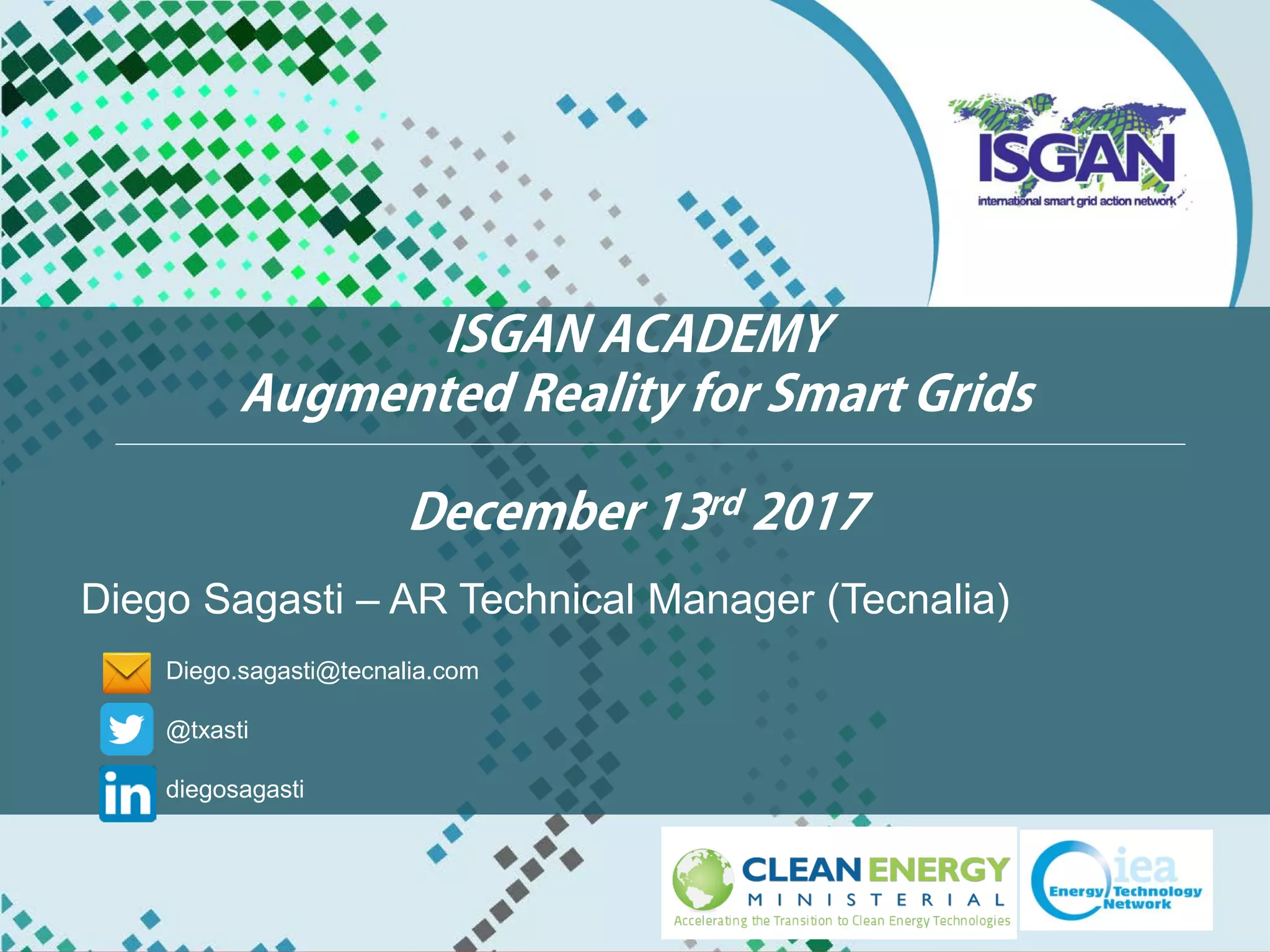 Augmented reality applications for Smart Grids | PPT