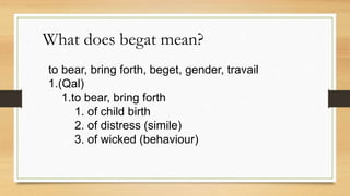 Is Genealogy a Biblical Necessity or a Biblical Tradition | PPT