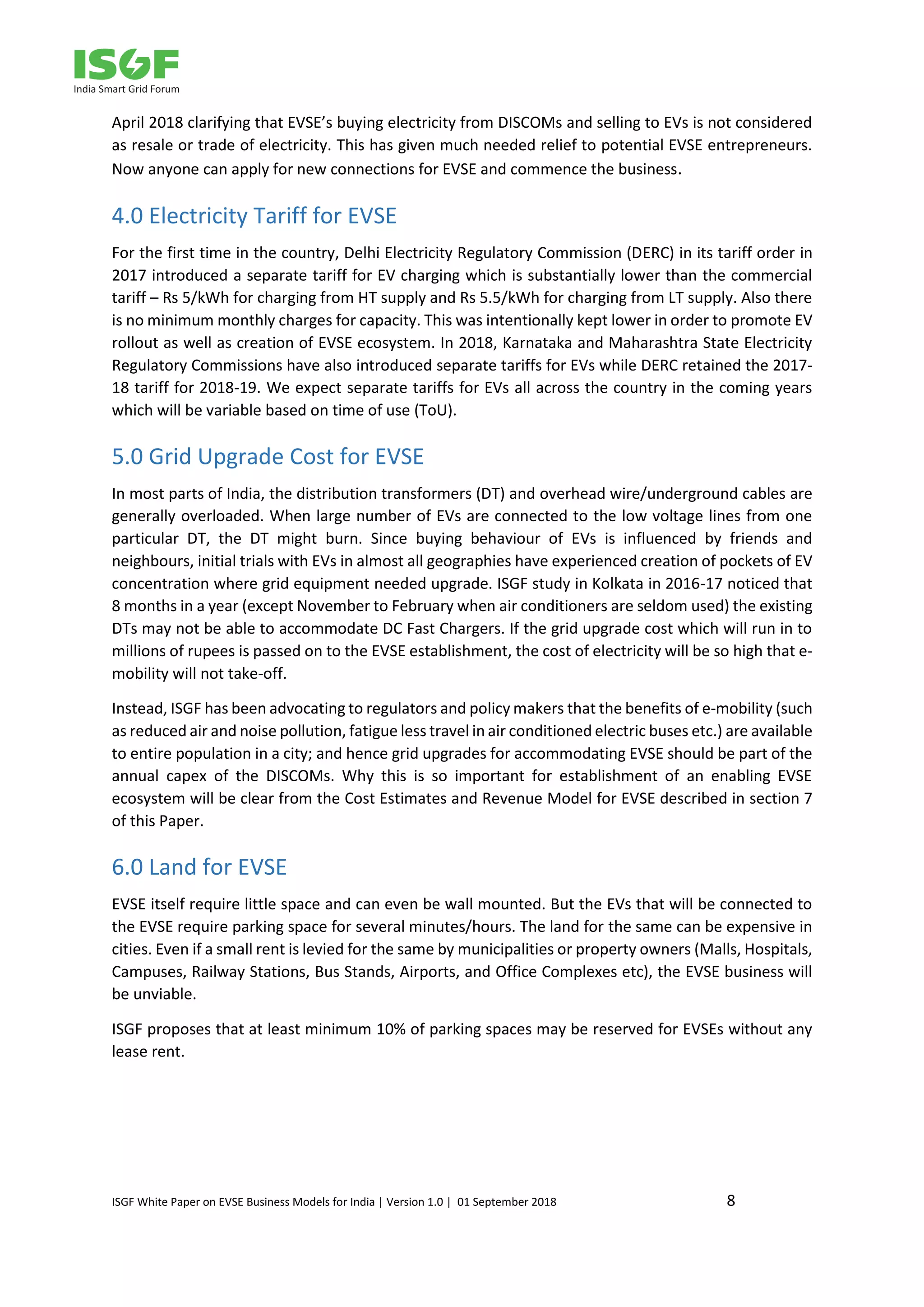 Isgf white paper evse business models for india | PDF