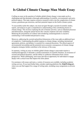 Is Global Climate Change Man Made Essay.pdf