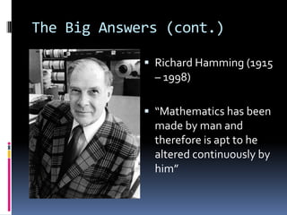 Is God A Mathematician | PPTX