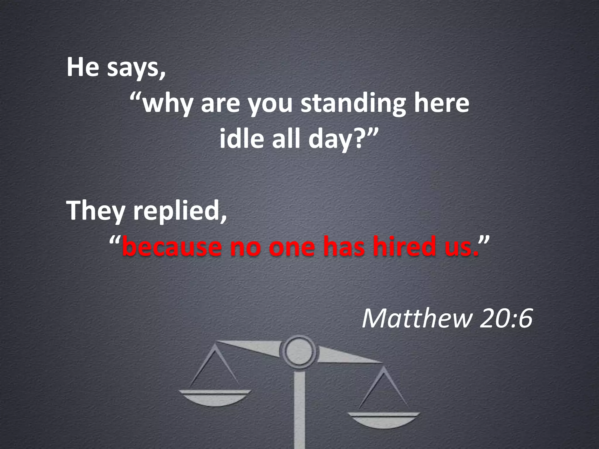 Is God Fair? | A Sermon for Lent from Matthew 20:1-16 | PPTX