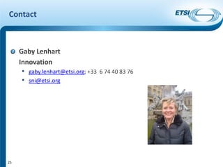 ETSI ISG Industry Specification Group presentation | PPT