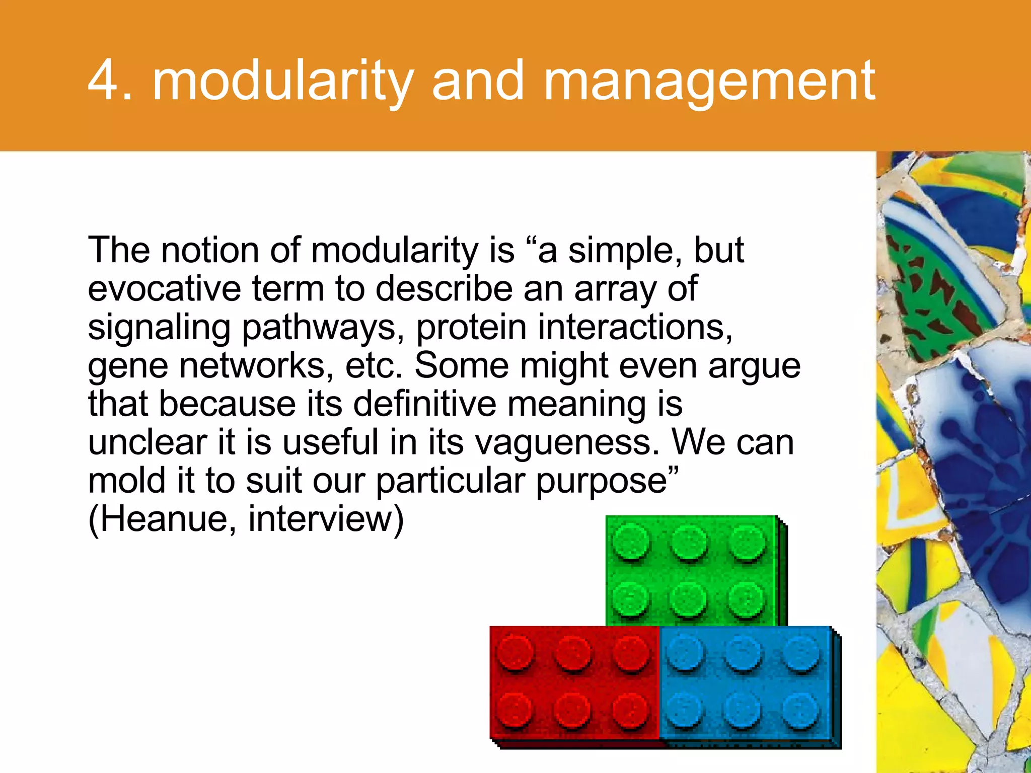 Modularity and complexity management | PPT