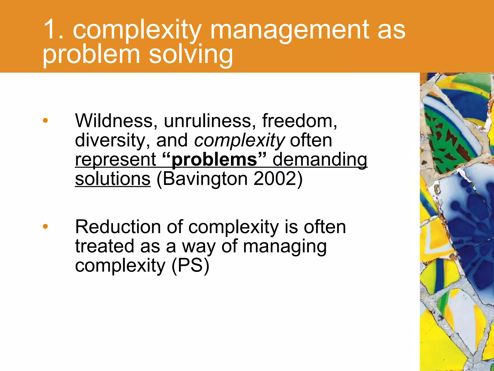 Modularity And Complexity Management Ppt 8187