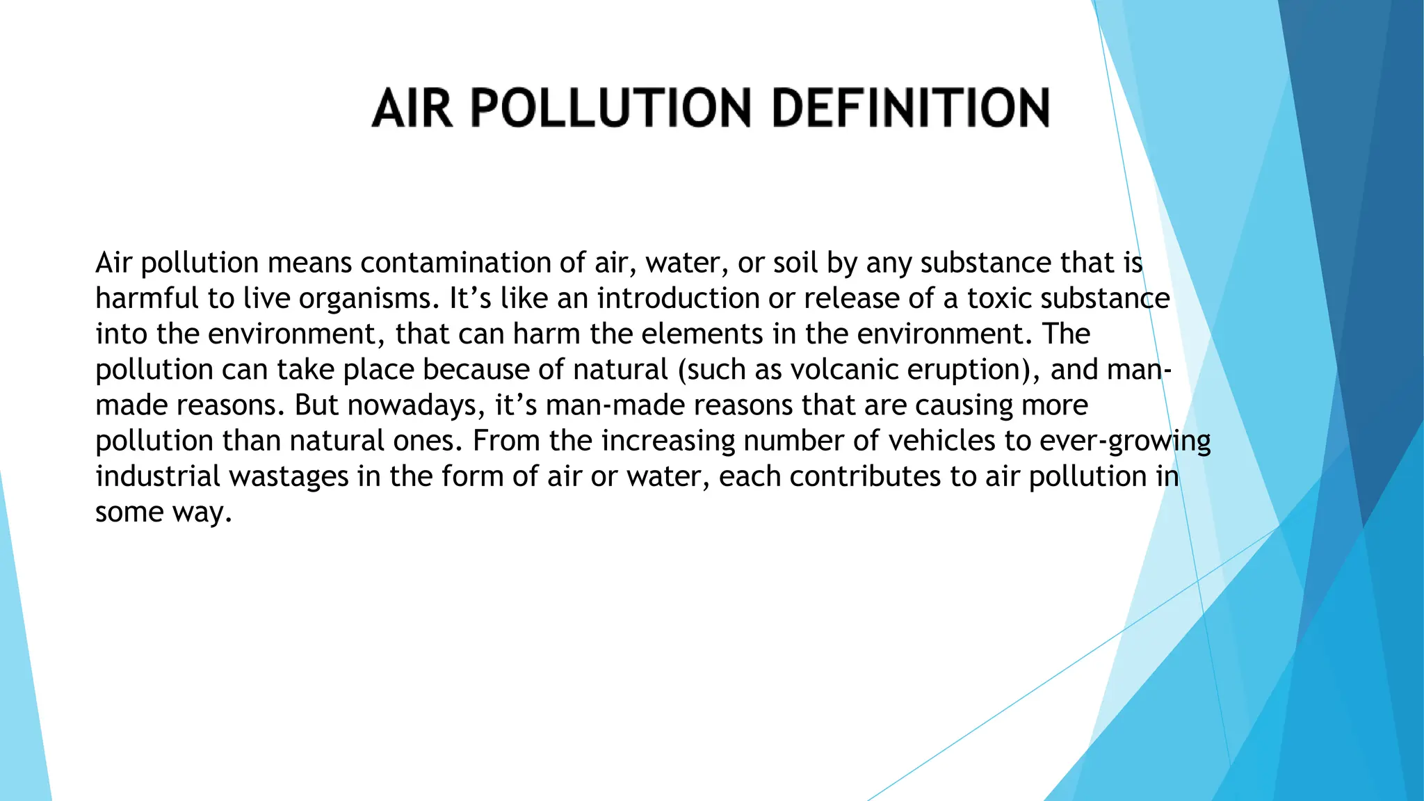 Classification of air pollutants_Air & noise pollution | PPT