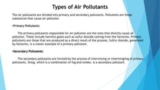 Classification of air pollutants_Air & noise pollution | PPT