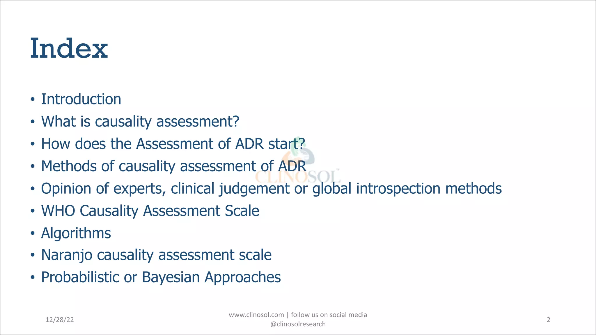 Causality Assessment of Adverse Drug Reactions | PDF