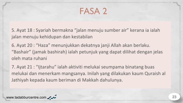 ISHAK SURAH AL-JATHIYAH | PDF