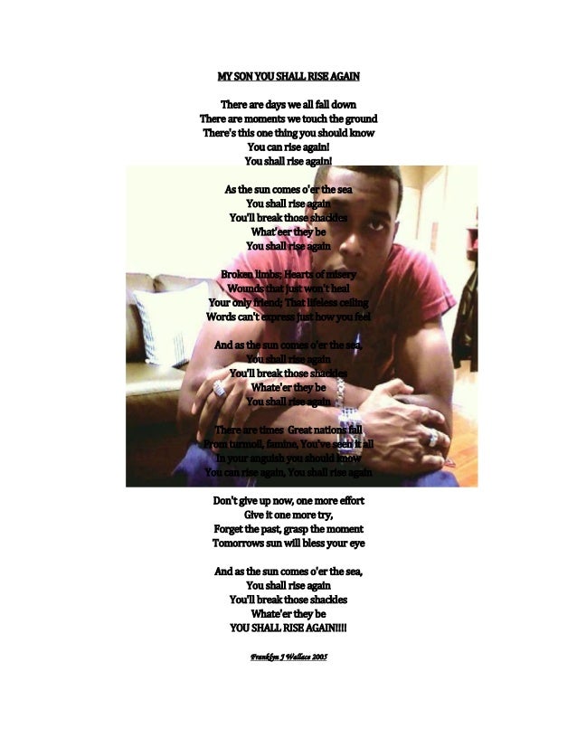 I shall rise again..