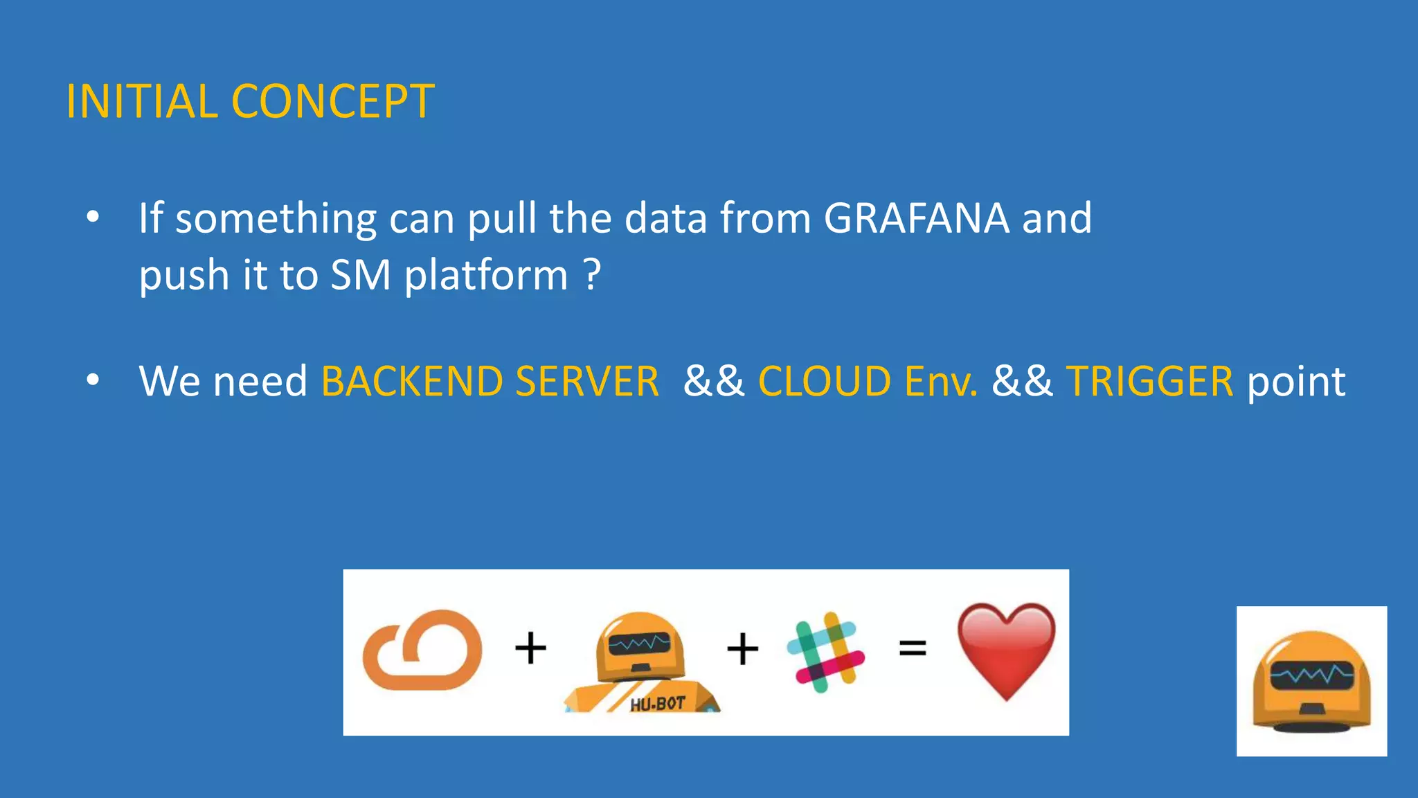 Configure Grafana Chat Bot with GitHub Hubot and SLACK. | PPTX