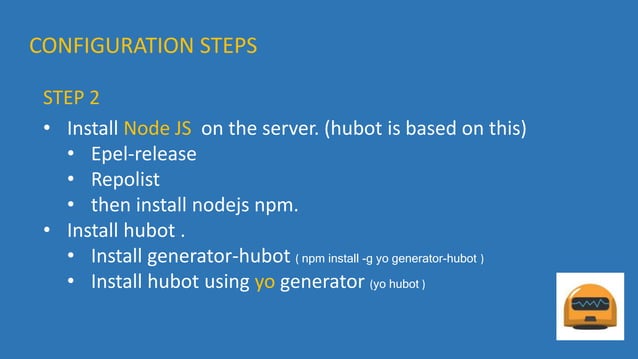 Configure Grafana Chat Bot with GitHub Hubot and SLACK. | PPT
