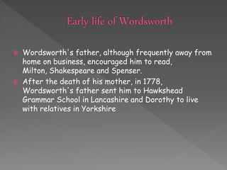 Famous Poets- William Wordsworth | PPTX | Poetry | Books and Literature