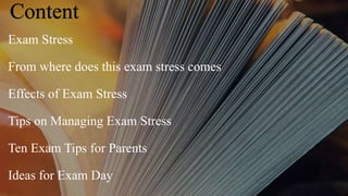 Examination stress ppt | PPTX