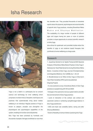 Isha Outreach 2008 Review | PDF