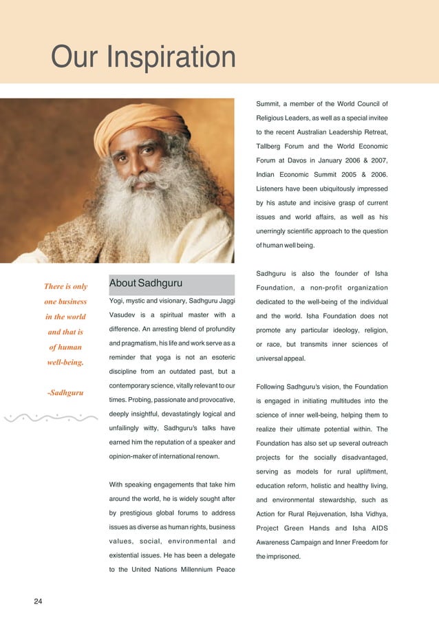 Isha Outreach 2008 Review | PDF