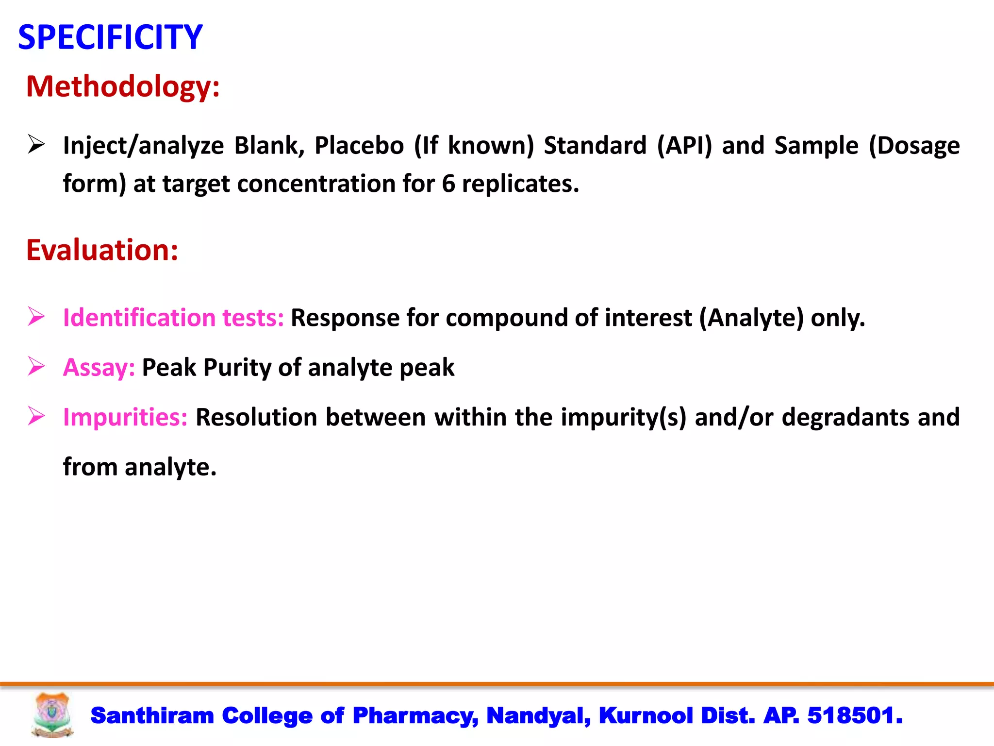 Understanding the Analytical method validation in a Practical ...