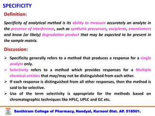 Understanding the Analytical method validation in a Practical ...