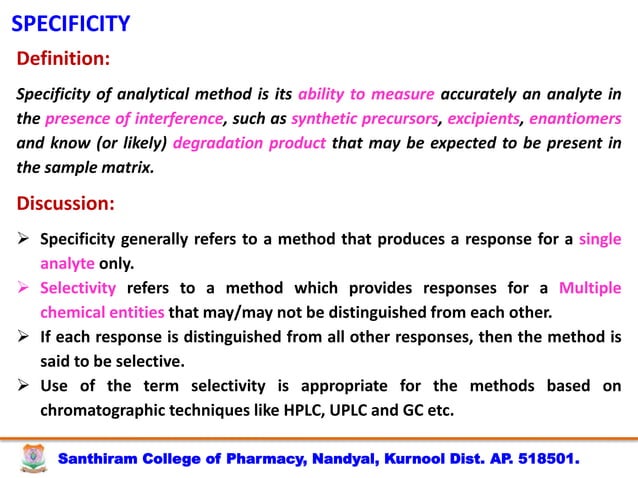 Understanding the Analytical method validation in a Practical Perspective | PPTX