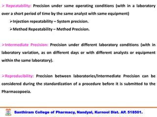 Understanding the Analytical method validation in a Practical ...
