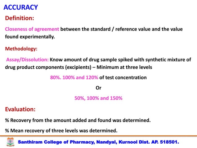 Understanding the Analytical method validation in a Practical ...