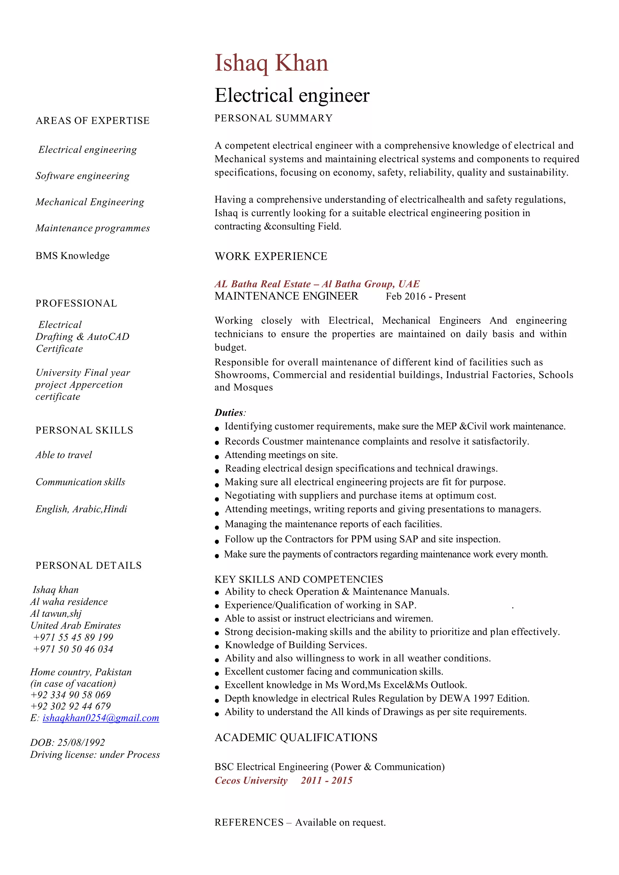 Ishaq cv2 | PDF