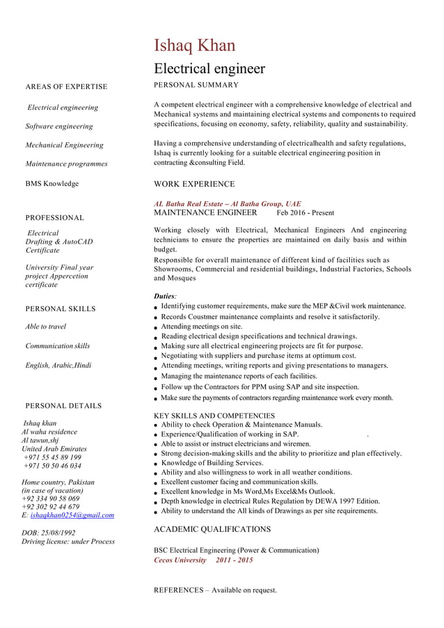 Ishaq cv2 | PDF