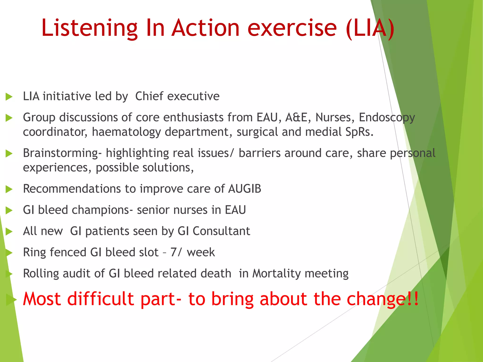 Prof Sauid Ishaq - acute upper GI bleed service Dudley | PDF