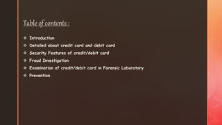 ppt on credit card and debit card | PPTX
