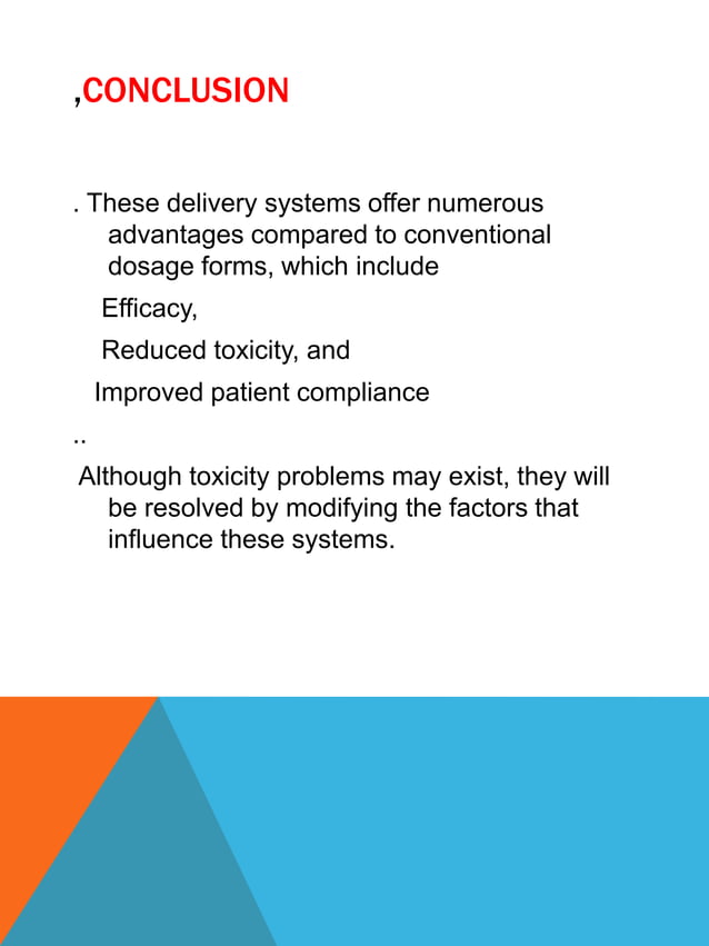 microparticulate drug delivery system ppt | PPTX | Chemistry | Science