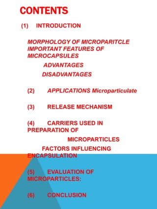 microparticulate drug delivery system ppt | PPTX