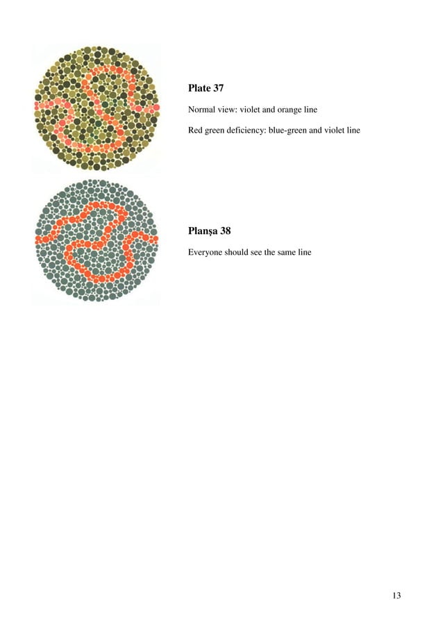 Test Ishihara | PDF | Eye and Vision Conditions | Diseases and Conditions