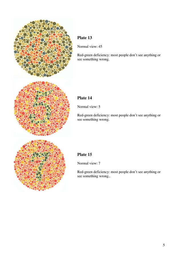 Test Ishihara | PDF | Eye and Vision Conditions | Diseases and Conditions