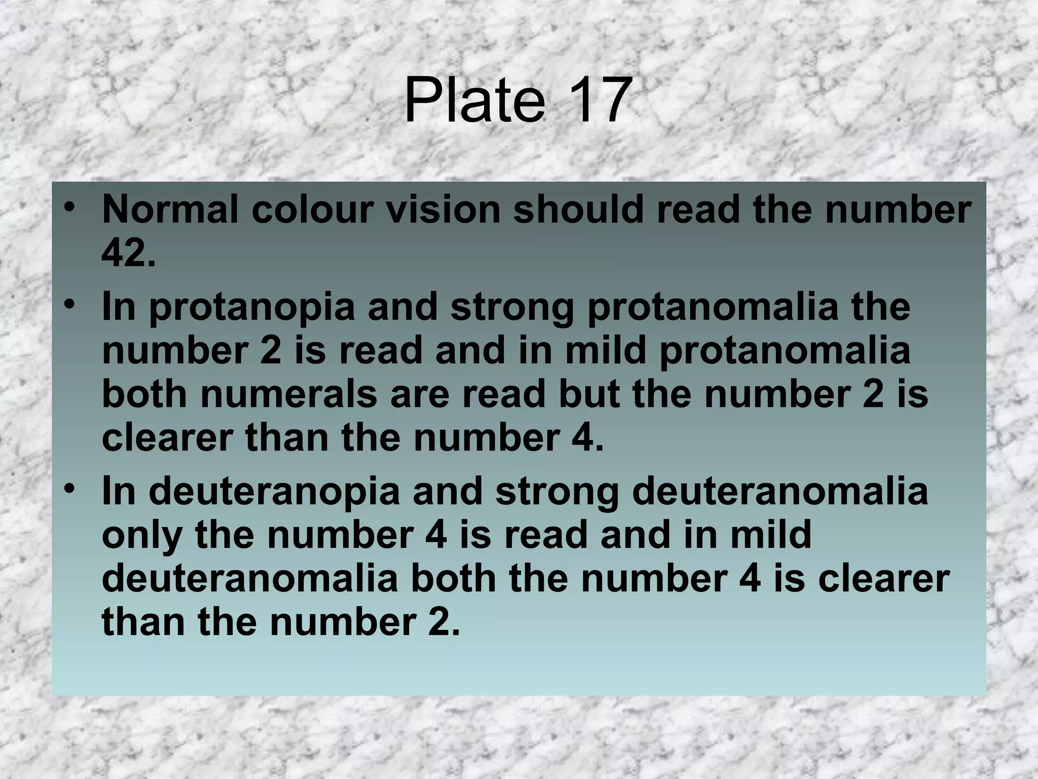 Ishiharatest | PPT | Eye and Vision Conditions | Diseases and Conditions