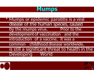 Mumps infection, infectious disease 001 | PPT